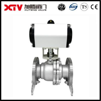 China Straight Through Type High Platform Flanged Floating Ball Valve 150LB for Oil and Gas for sale