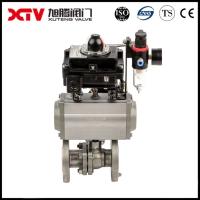 China Customized Request Xt Stainless Steel High Platform Flanged Floating Ball Valve PN16 for sale