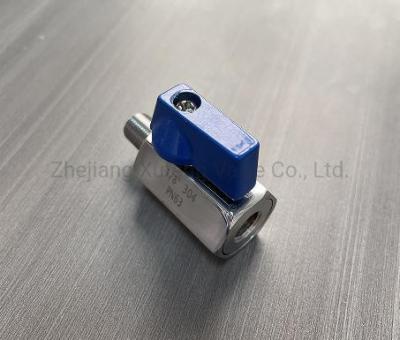 China 2000wog Stainless Steel Mini Thread Screw Ball Valve 1PC SS304/SS316 Q11F-2000WOG for sale