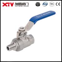 China Gas Media 2PC Stainless Steel External Thread Ball Valve 20.00cm * 10.00cm * 8.00cm for sale