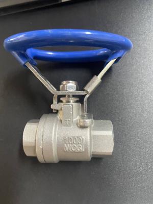 China 2PC Stainless Steel Oval / Round Handle Thread Ball Valve with Shipping Cost Included for sale