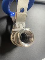 China Xtv 1 Inch 2PC Stainless Steel Oval Handle Thread Ball Valve for Initial Payment for sale