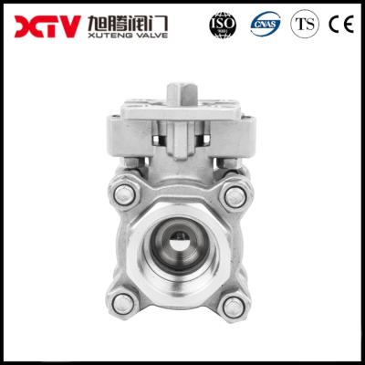China Xtv Stainless Steel 304 316 Bsp 3PC High Platform Thread Ball Valve for Functionality for sale