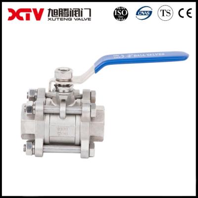 China Temperature Normal Temperature Xtv 3-Piece Full Port Manual Stainless Steel 3PC Ball Valve for sale