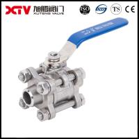 China Xtv 3PC 3/4 Inch Stainless Steel Butt Weld Ball Valve Made in for Thread End to End for sale