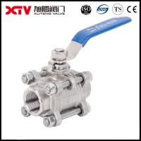 China Q61F-1000WOG Stainless Steel Full Port Thread Ball Valve 2000wog Xtv 3PC Floating for sale