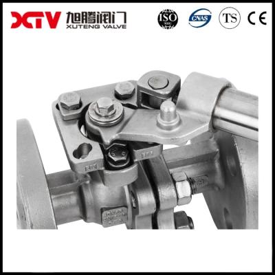 China GB/T12237 Standard Industrial Usage Xtv Lever Operated Flange Spring Return Ball Valve for sale