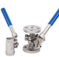 China US Market Flange Connection Form 2-Piece Spring Return Ball Valve with Durable Design for sale