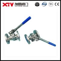China Stainless Steel Spring Return Handle Dead Man Flanged Ball Valve for and Performance for sale