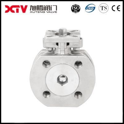 China Industrial Round Pair Flange Control Ball Valve with Bypass Function CF8/CF3m Body for sale