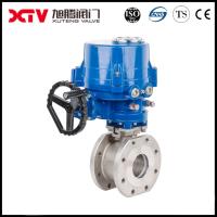 China Electric Controller Motor Operated Gas Wafer Flange V Ball Valve for Smooth Operation for sale
