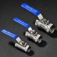 China Industrial Usage Stainless Steel Floating Ball Valve PN16 BSP Female Thread 1PC 2PC 3PC for sale