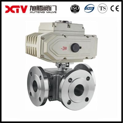 China 3 Way Ball Valve L Type With Mounting Pad ISO5211 GB/T12237 Standard Return Refunds for sale
