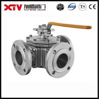 China Q44F/Q45F-16C/P 304 316 3-Way Flanged Stainless Steel Ball Valve for Household Needs for sale
