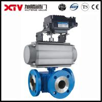 China Three Way ANSI Standard Flanged End Ball Valve With Oil Media Q44F/Q45F-16C/P for sale