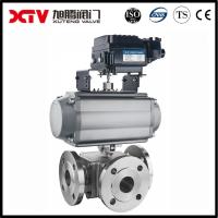 China Three Way ANSI Standard Flanged End Ball Valve With Oil Media Q44F/Q45F-16C/P for sale