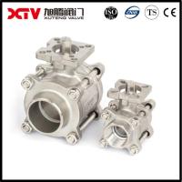 China Xtv Soft Seated Stainless Steel Ball Valve with Butt Welding and Mounting Pad Full Payment for sale