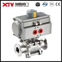 China Xtv Soft Seated Stainless Steel Ball Valve with Butt Welding and Mounting Pad Full Payment for sale