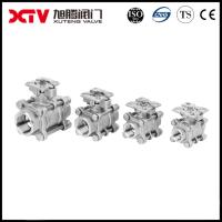China Xtv Soft Seated Stainless Steel Ball Valve with Butt Welding and Mounting Pad Full Payment for sale