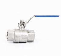 China 2PC Threaded Manual Ball Valve Stainless Steel Bidirectional Flow Direction Versatile for sale