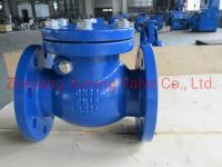 China Carbon Steel Body Flange Swing Check Valve Pn16 H44W with Reversing Flow Direction for sale