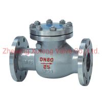 China Carbon Steel Body Flange Swing Check Valve Pn16 H44W with Reversing Flow Direction for sale