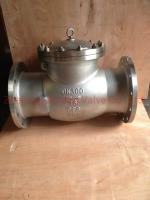China Stainless Steel ANSI 150lb Industrial Flanged Non Return Valve CE/SGS/ISO9001/TS for sale