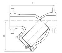 China Flange Connection ANSI 300lb Y Type Stainless Steel Filter SS304 for Easy Maintenance for sale
