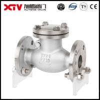 China Industrial Usage Stainless Steel Flange Connector BS970 Straight S/S Swing Check Valve for sale