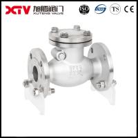 China Industrial Usage Stainless Steel Flange Connector BS970 Straight S/S Swing Check Valve for sale