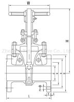 China ANSI Flanged Class600 Wcb A216 Steel Gate Valve with Wcb Body and Flanged Connection for sale