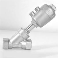 China Dn15-80 Pneumatic Flanged Angle Seat Valve CE/SGS/ISO9001 Specification for sale