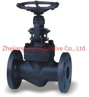 China Outside Screw Stem Position Forged Steel Flanged Globe Valve J41H-150LB for Sealing Form for sale