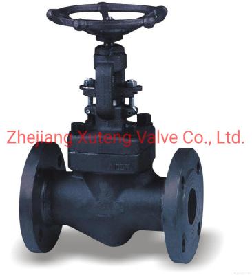 China Outside Screw Stem Position Forged Steel Flanged Globe Valve J41H-150LB for Sealing Form for sale