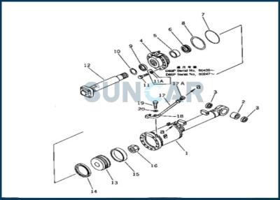 China 707-98-60100 7079860100 Cylinder Seal Kit For D60A-11 D60P-8 D60P-11 D60E-8 D65A-11 D65P-11 D65E-8 for sale