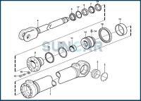 China VOE17254012 Cylinder Seal Kit For SUNCARSUNCARVOLVO L150G L150H L180G L180H L220G L220H L250G L250 for sale