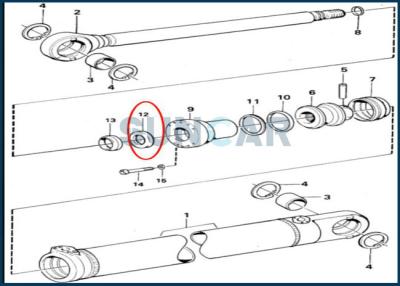 China VOE4784843 VOE 4784843 Piston Rod Seal For Cylinder SUNCARSUNCARVOLVO L90B L120C L120D for sale