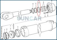 China VOE4833156 4833156 Piston Rod Seal For SUNCARSUNCARVOLVO L160 Lift Cylinder A30C Hoist Cylinder for sale