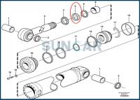 China VOE11005107 VOE 11005107 11005107 Piston Rod Seal For L90E L150E L180F for sale