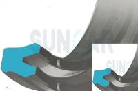 China OUIS-85 Piston Seal PUR U641 Standard Color for sale