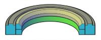 China JAPAN  U801 HBTY-15 Buffer Seal Oil Resistance for sale