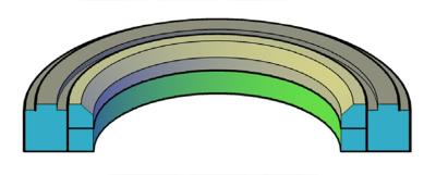 China JAPAN  U801 HBTY-15 Buffer Seal Oil Resistance for sale