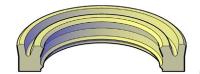 China U-CUP Piston Rod Seals Lip Seals for sale
