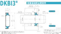 China DKBI3 Double Lip Frame Dust Seal Hydraulic Cylinder Wiper Seals for sale
