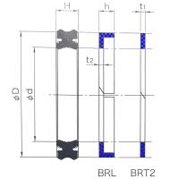 China BRL Back-Up Ring Hydraulic Seal Anti - Friction High Pressure Seals for sale