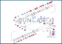 China 707-99-44220 707-99-44220 Arm Cylinder Repair Seal Kit For KOMATSU PC100-6 for sale
