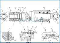China CA1057255 105-7255 1057255 Boom Cylinder Service Kit For C-A-T E307D for sale