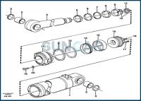 China VOE 11701531 VOE11701531 Hydraulic Cylinder Tilt Repair Seal Kit For SUNCARSUNCARVOLVO L180C for sale