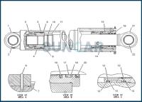 China CA2426840 242-6840 2426840 Boom Cylinder Rebuilt Kit For C-A-T E330C for sale