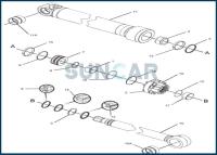 China CA3249485 324-9485 3249485 Boom Cylinder Seal Repair Kits For C-A-T E322C for sale